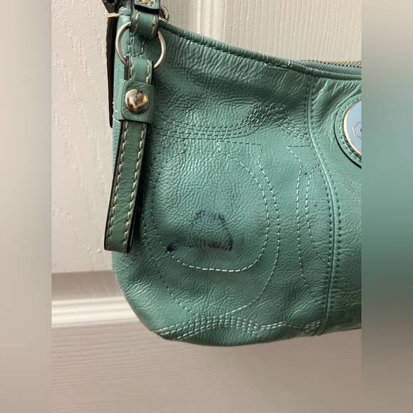 Coach | Bags | Coach Gloss Seafoam Green Signature C Hobo Purse | Poshmark